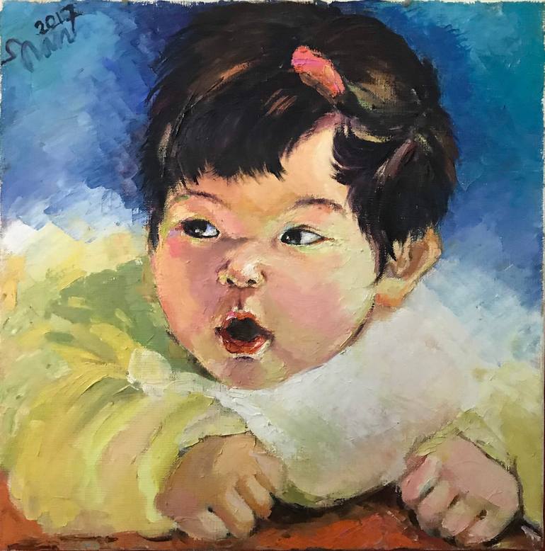 Surprise! Painting by Lan Dang | Saatchi Art