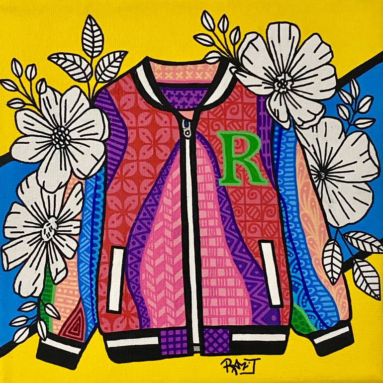 Bomber Jacket Painting by Rami Jackson | Saatchi Art