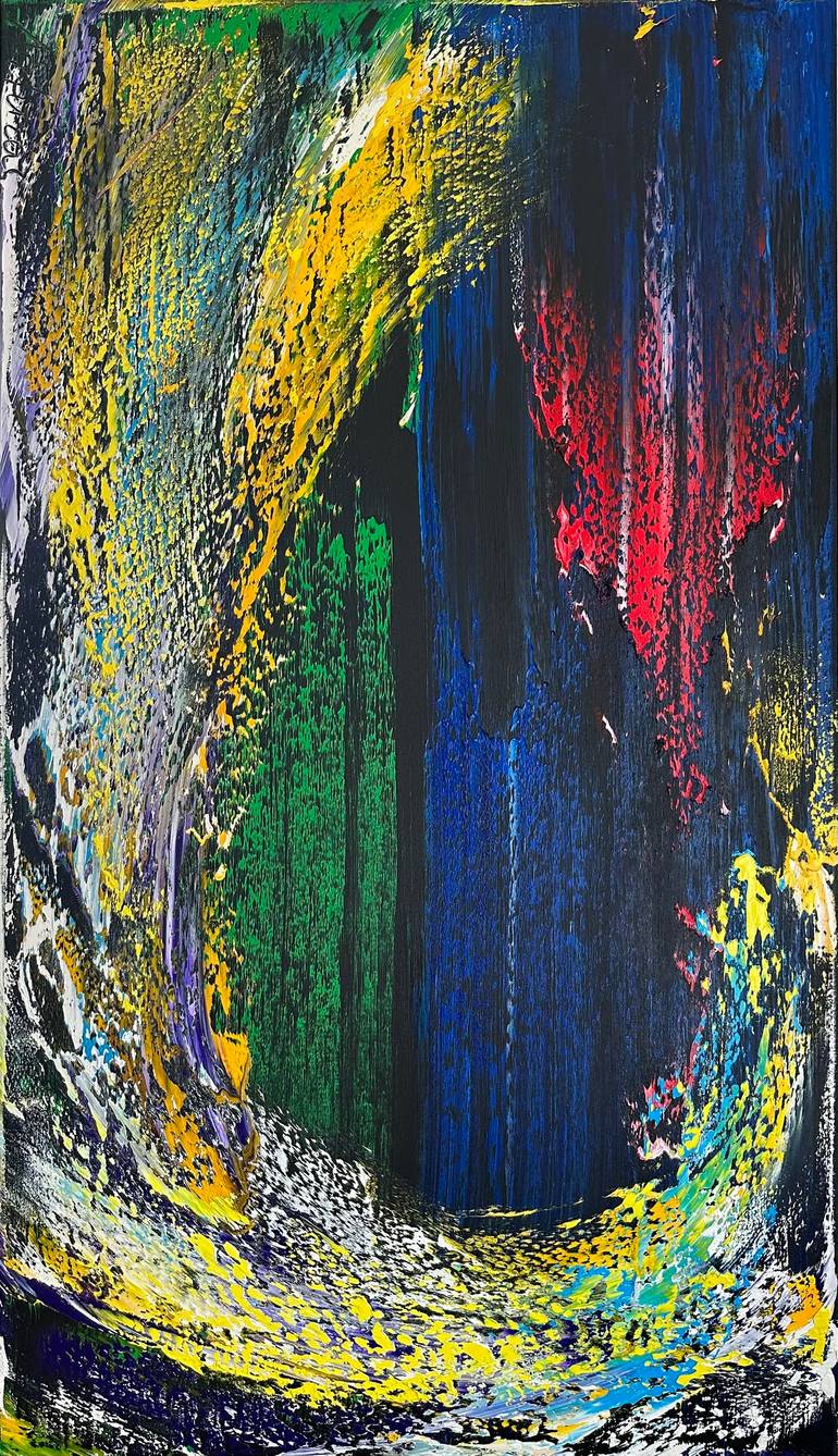 Mysterious Cave Painting by Arturas Lapajevas | Saatchi Art