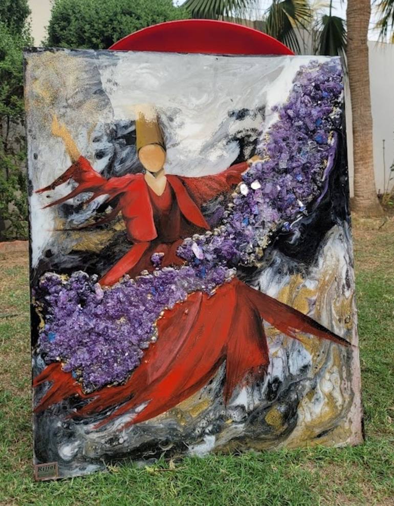 Rebirth - Resin Painting Painting by Rida Saad | Saatchi Art