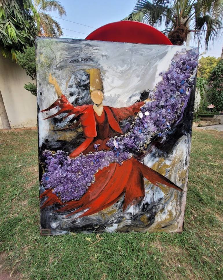 Rebirth - Resin Painting Painting by Rida Saad | Saatchi Art