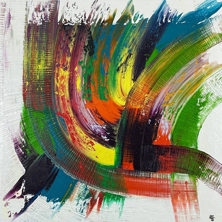 The croc and crow battle Painting by marcello muiesan | Saatchi Art