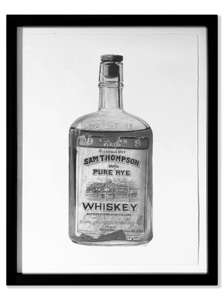 Sam Thompson Pure Rye Whiskey Drawing by Brie Hayden | Saatchi Art