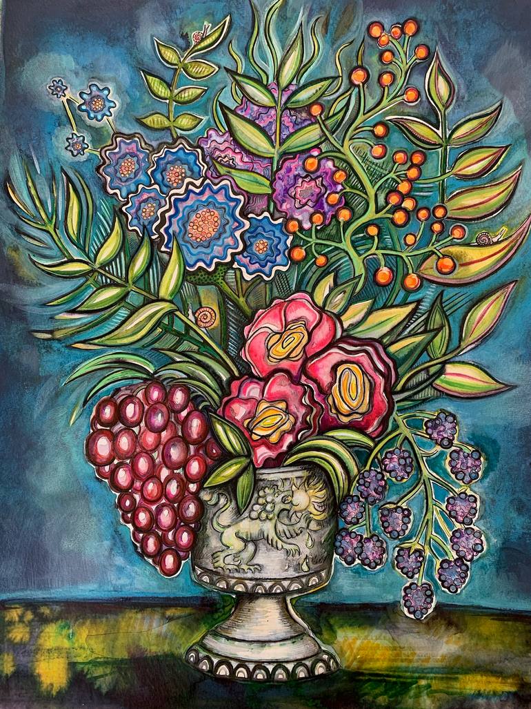 Alchemical Bouquet Painting by Aine Corr | Saatchi Art