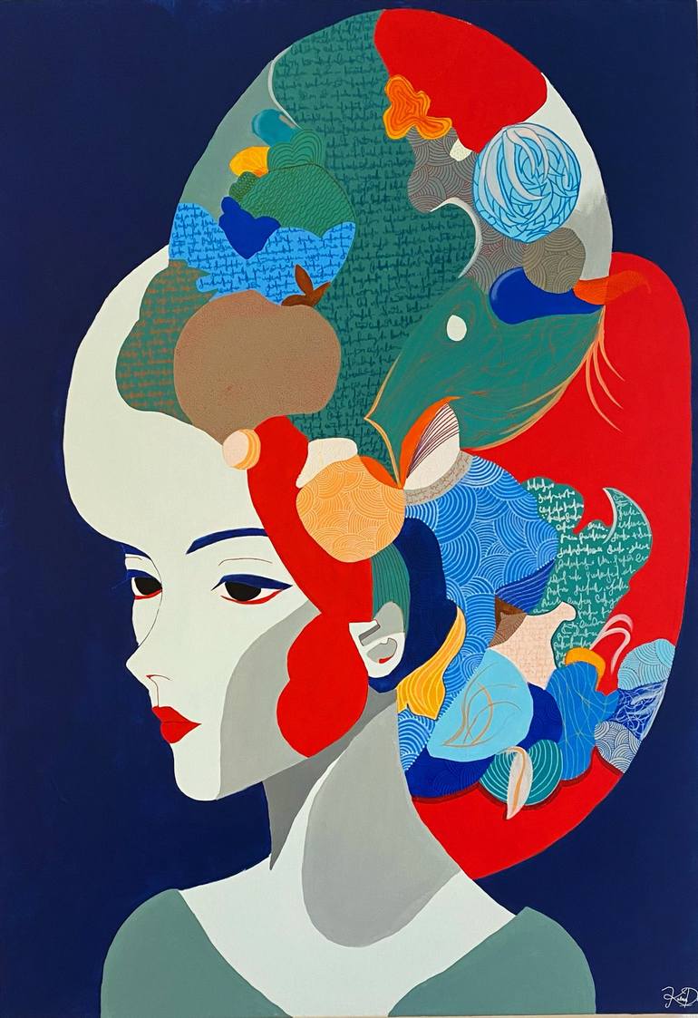 Overthinking Painting by Kübra Dağ | Saatchi Art