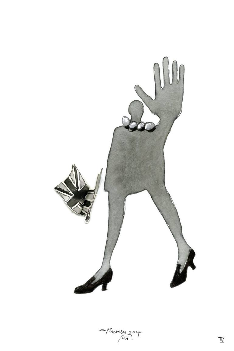 Theresa III Drawing by Marion Poetsch Dittmar | Saatchi Art