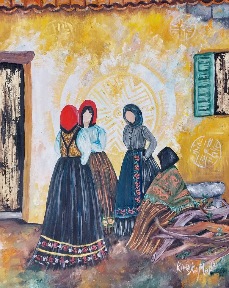 Pintadera Painting by Kiriaka Mar | Saatchi Art