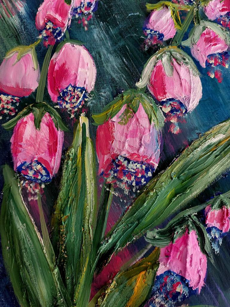 Digitalis Painting by Kiriaka Mar | Saatchi Art