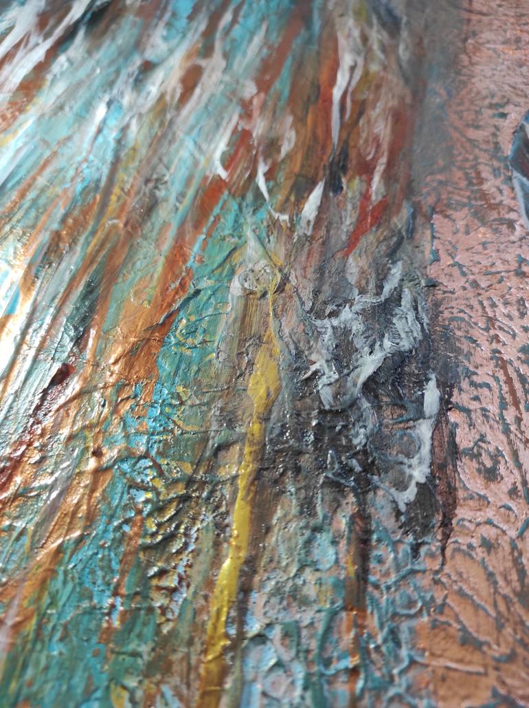 Copper Currents Painting by Gerdus Brönn | Saatchi Art