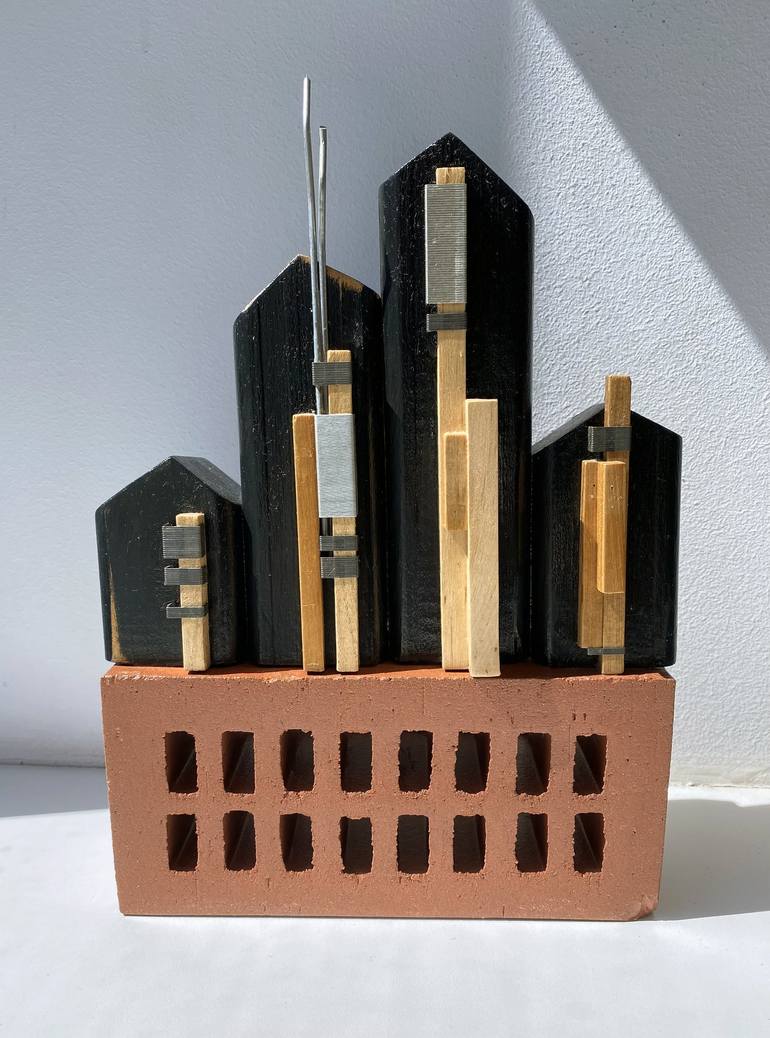 House Block Sculpture Sculpture by Labros Sekliziotis | Saatchi Art