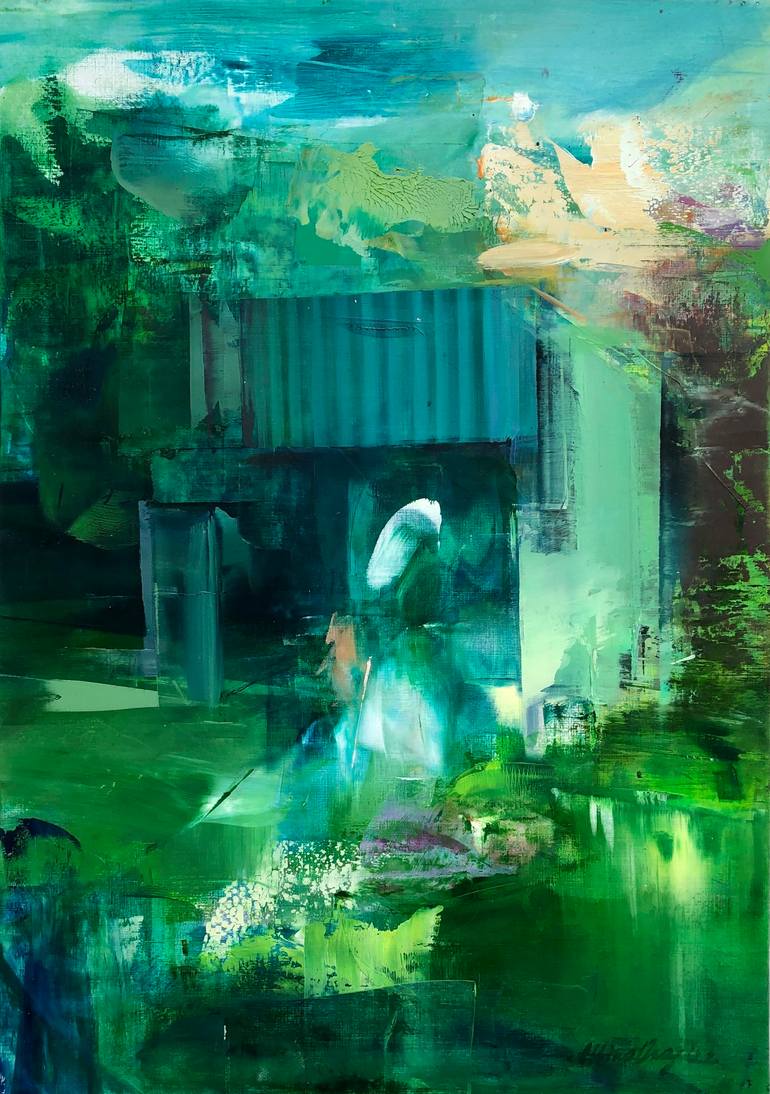 Tunnel Painting by Albina Onay | Saatchi Art