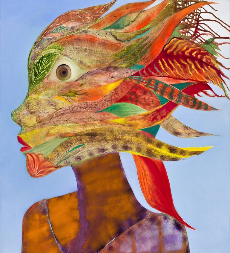 PORTRAIT EINER SPRECHENDEN PFLANZE Painting by Gabriele KOCH | Saatchi Art