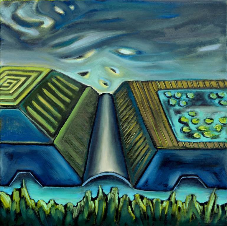 The unknown civilization Painting by Agota Bričkutė | Saatchi Art