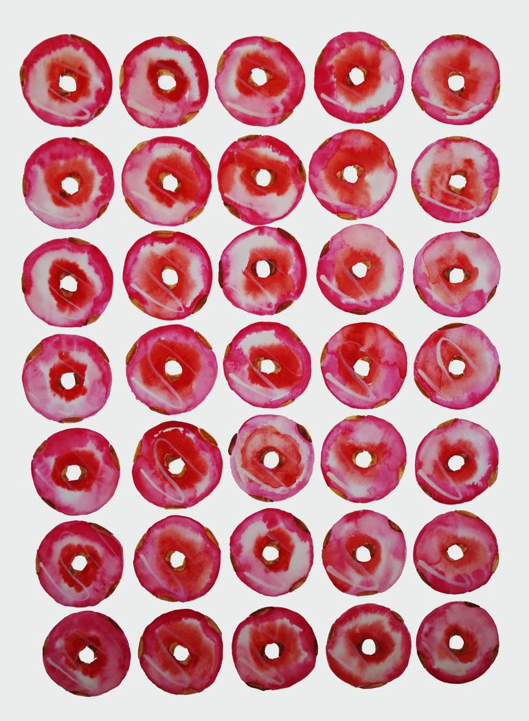 Observation test. One donut is different than others Painting by ...