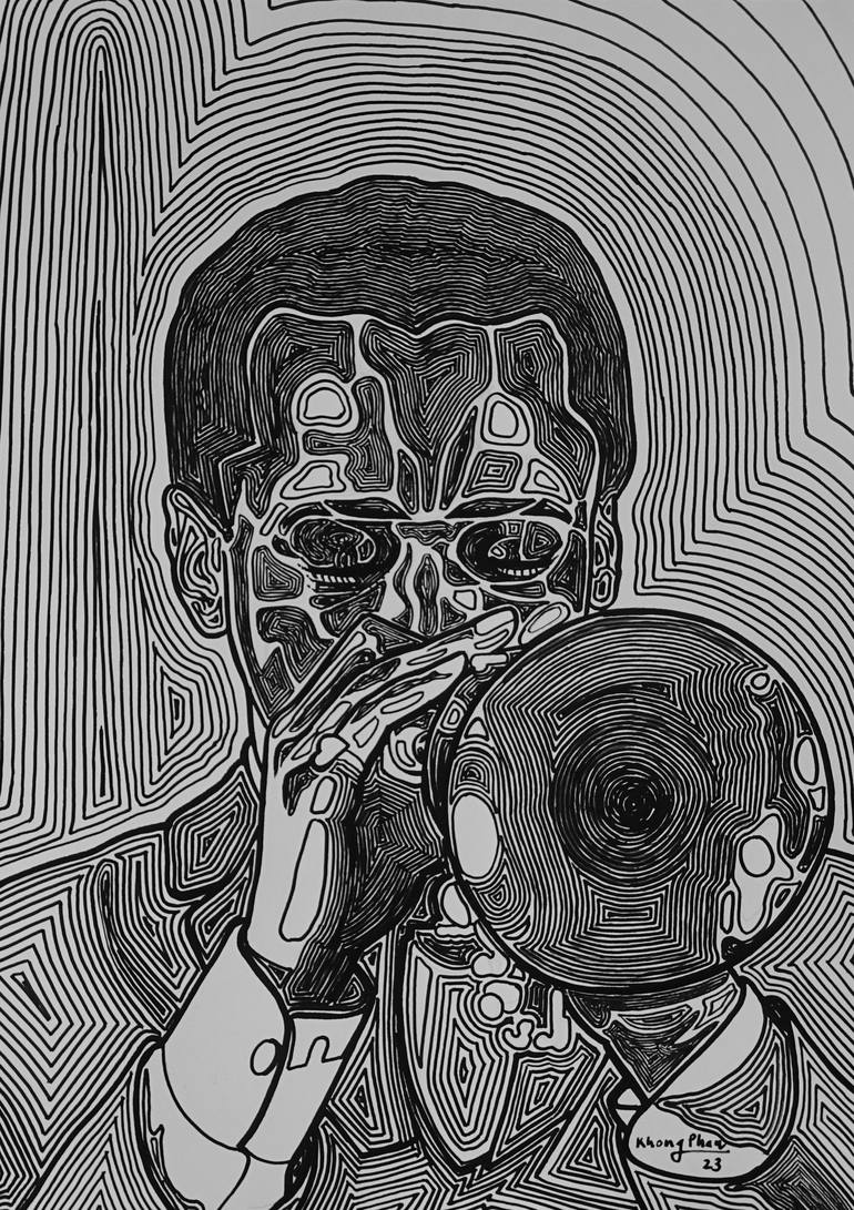 Miles Davis Drawing by Van Khong Phan | Saatchi Art