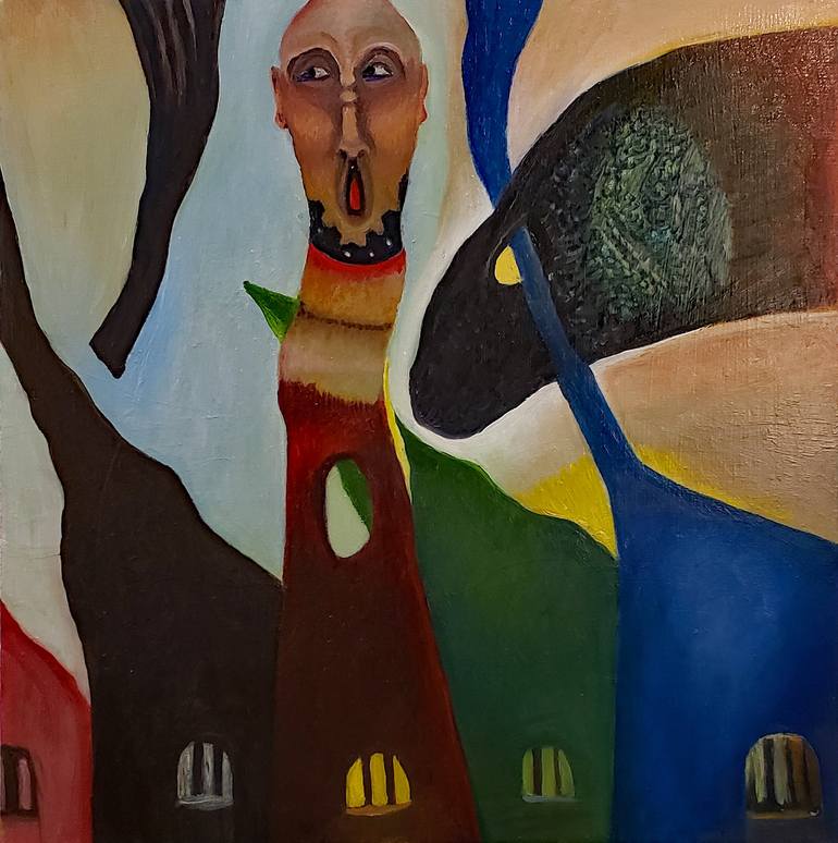 Xenophobia Painting by Robert Zurer | Saatchi Art