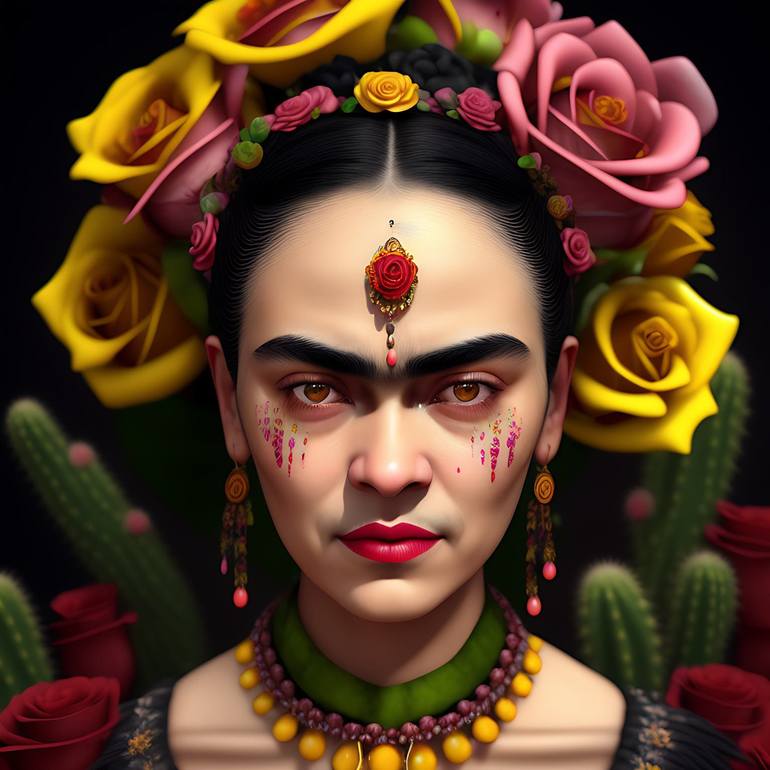 My Frida Digital by Nancy Smith | Saatchi Art