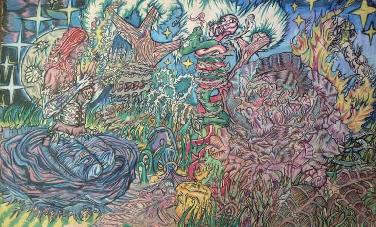 Burning Devotion Drawing by Michael Ray | Saatchi Art