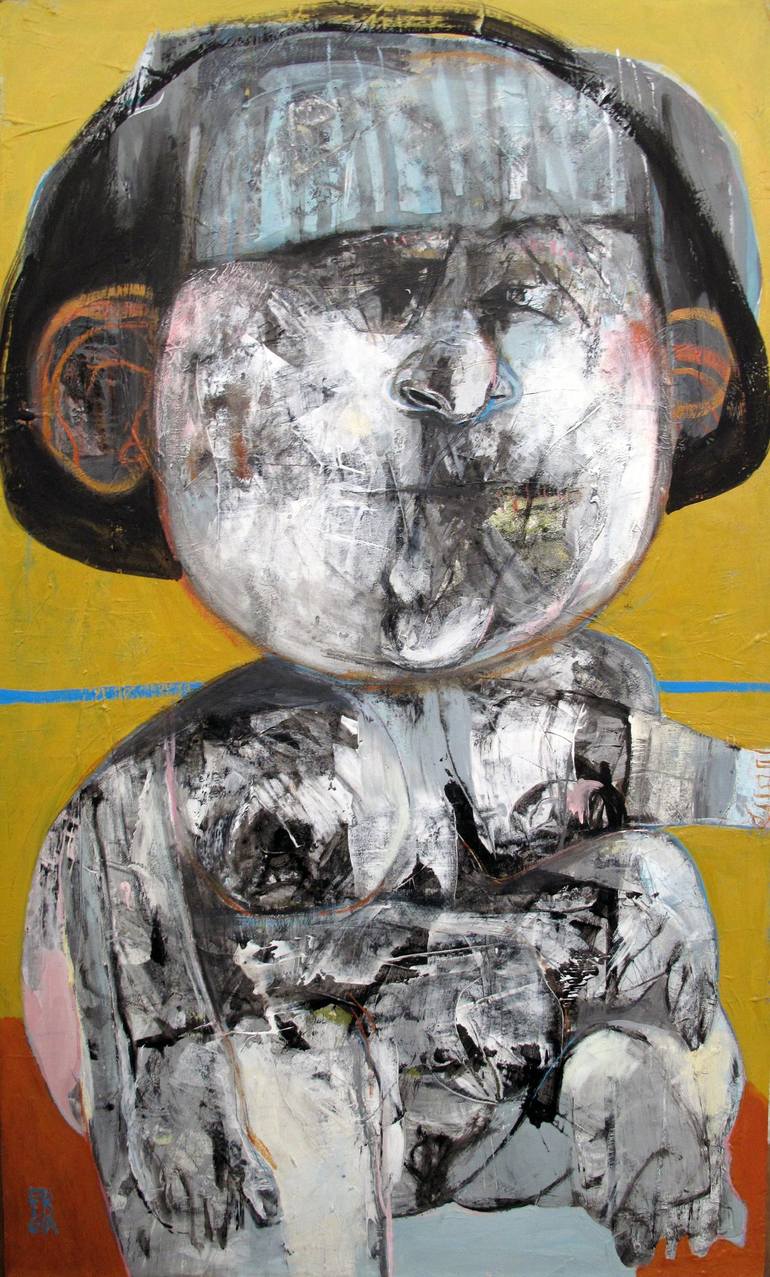 Doll Painting by Eulogia Merle | Saatchi Art