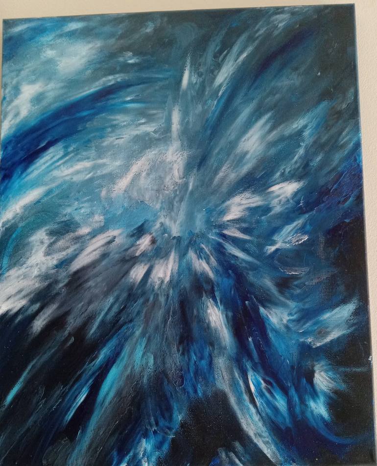 Euphoric Ripple Painting by Catherine Allouis | Saatchi Art