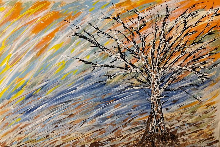 Windy day Painting by Vatche Meliksetian | Saatchi Art