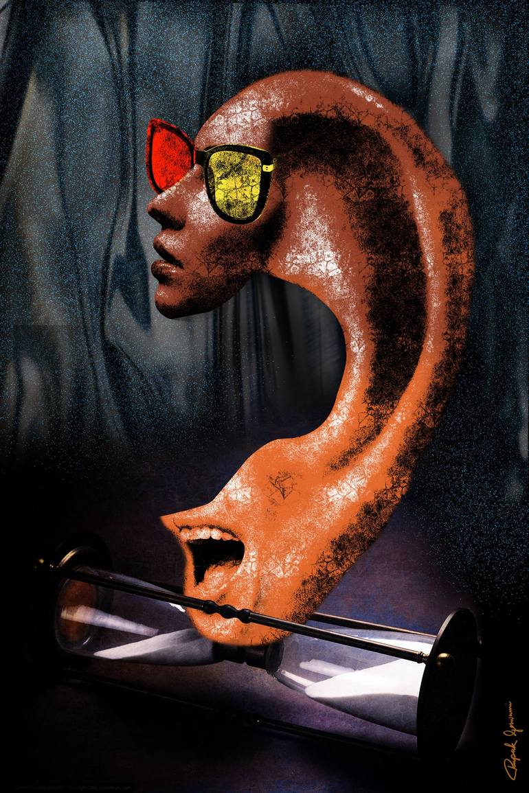 SHOUT OUT LOUD Painting by Rupak Goswami | Saatchi Art