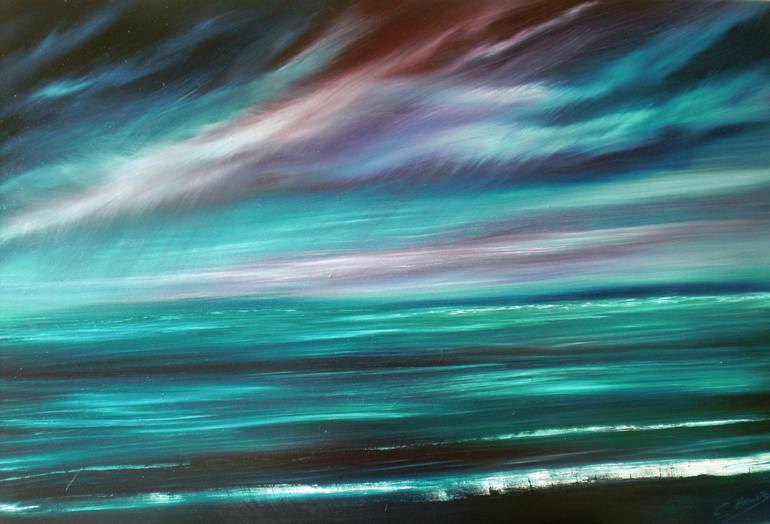 SOLD 'Emerald Oceans' by Edward Bowie Painting by Edward Bowie ...