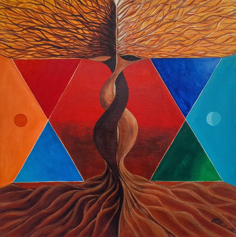 L' Albero Painting by Laura Martinelli | Saatchi Art