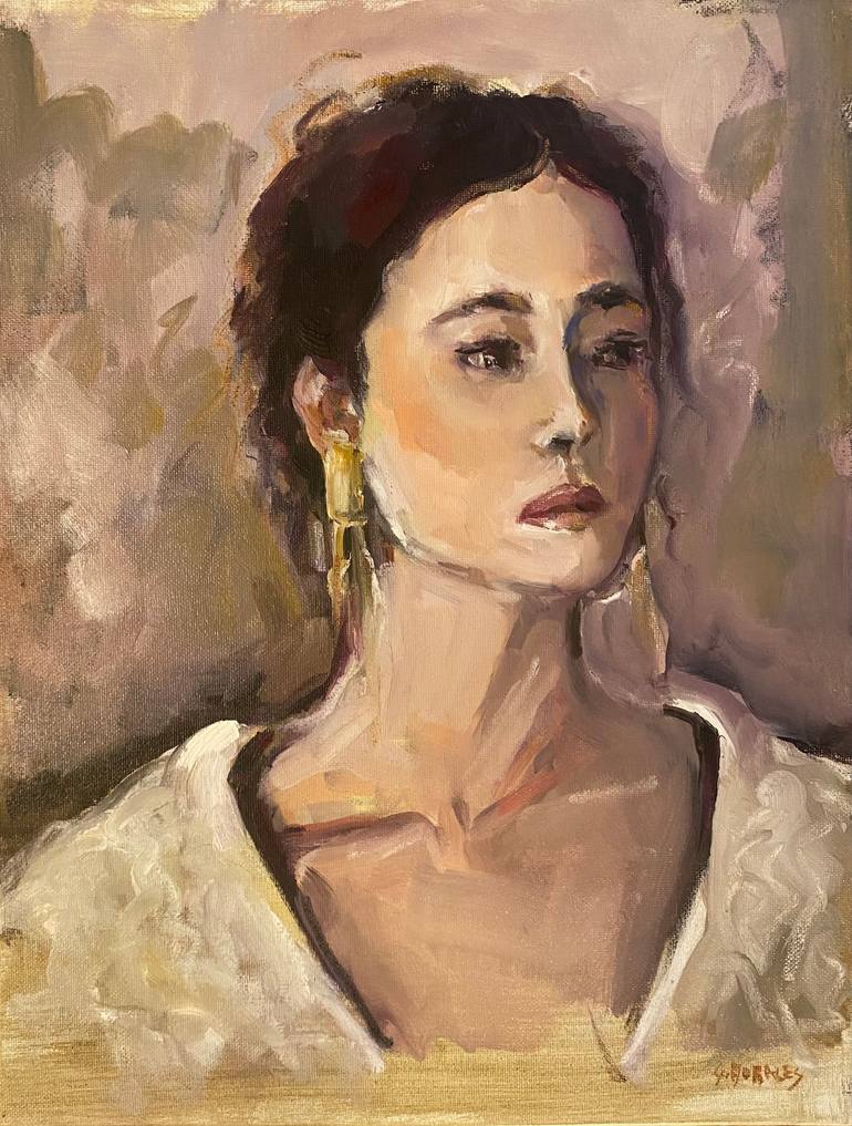 Eglantine Painting by Géraldine Moralès | Saatchi Art