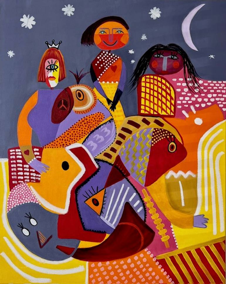 The Queen in me Painting by Roya Yazdi | Saatchi Art