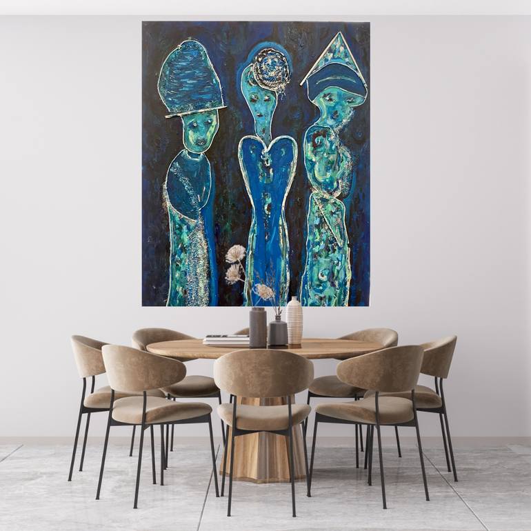Three Generations Painting by Ana Bogdanovic | Saatchi Art