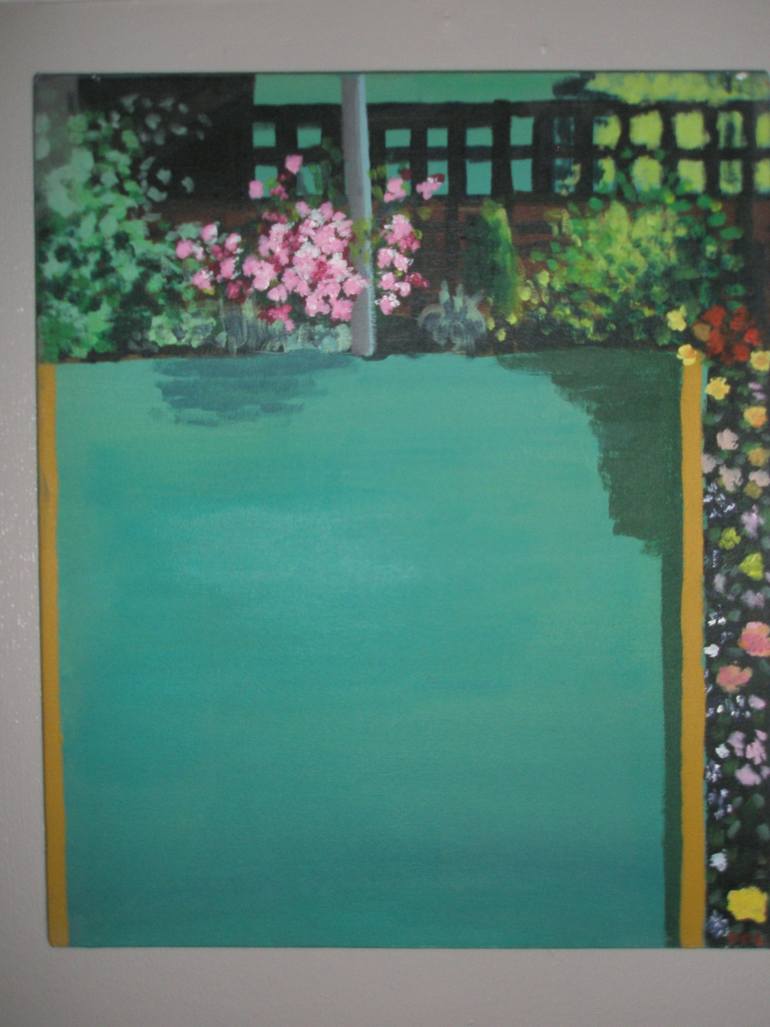 the garden Painting by David Lines | Saatchi Art