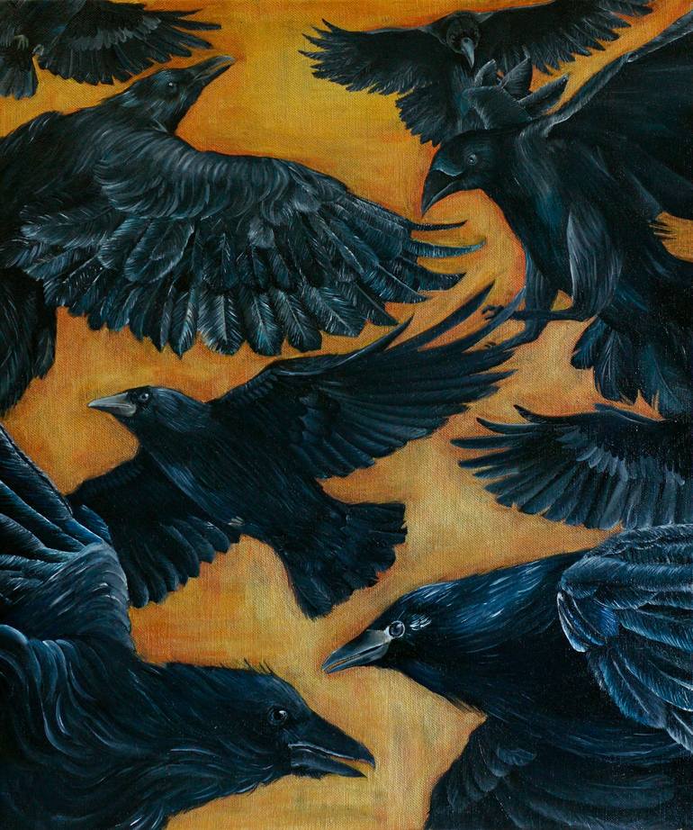 Flock Painting by Ines Lucas | Saatchi Art