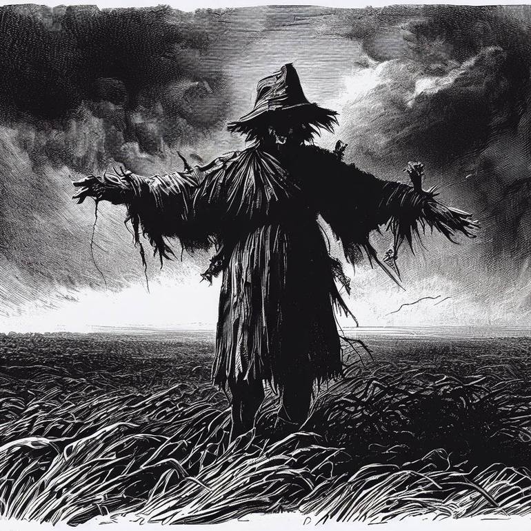 Scary Scarecrow Art