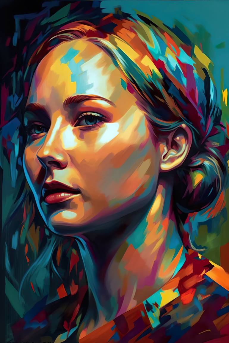 Jennifer Digital by Vanja Kovac | Saatchi Art