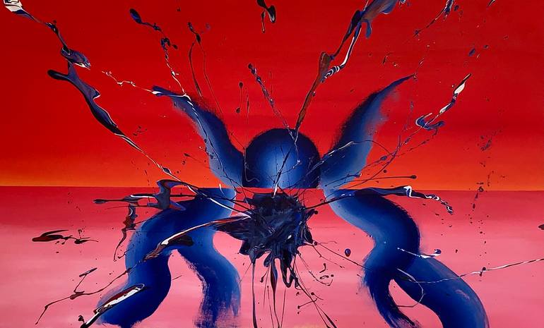 Sunset Fae Painting by Glyn Rutter | Saatchi Art