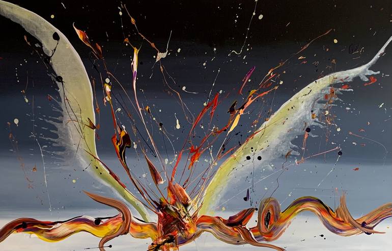 Mantis Painting by Glyn Rutter | Saatchi Art