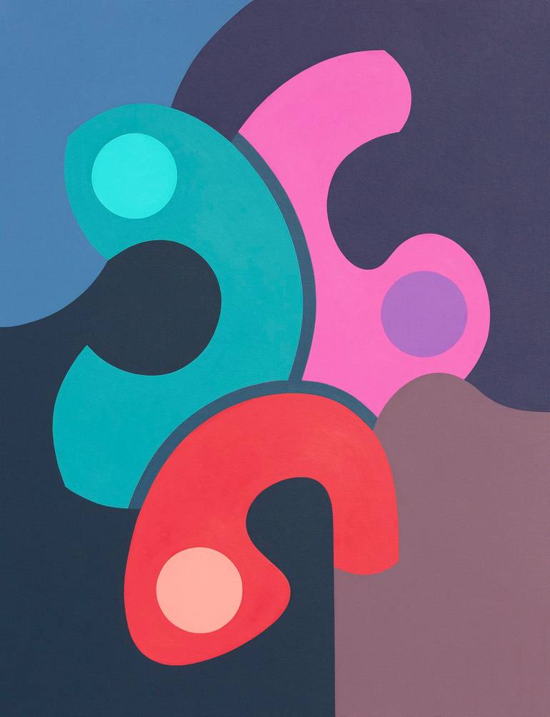 Separated, yet inseparable Painting by Marcel Roxin | Saatchi Art