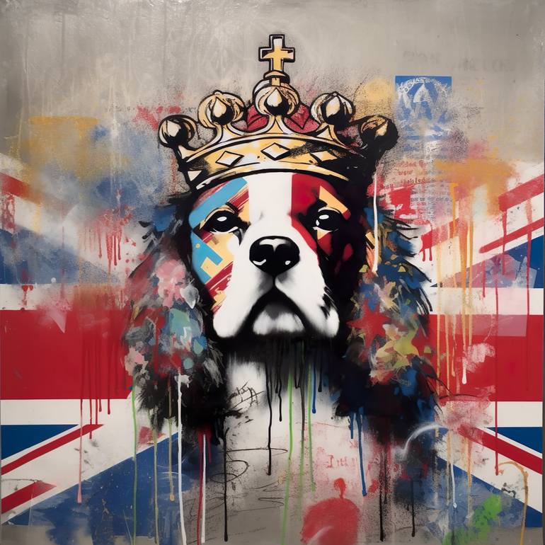 Street Sovereign: Graffiti Canine Majesty Digital by Patrick Tsang ...