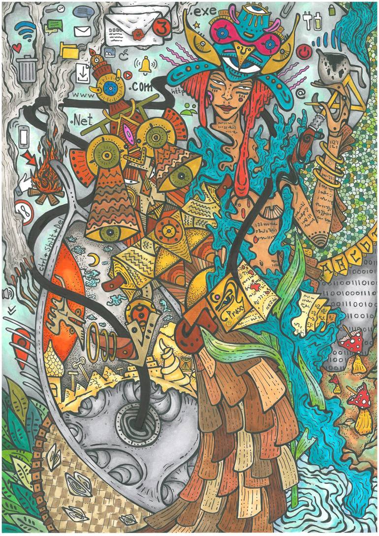 Proxy Drawing by Gustavo Goncalves | Saatchi Art