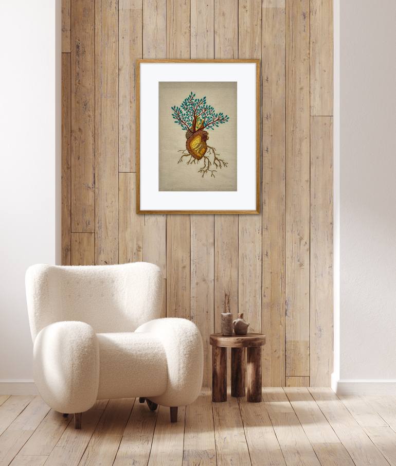 GOLDEN SEEDS Mixed Media by Mafe Bastos | Saatchi Art