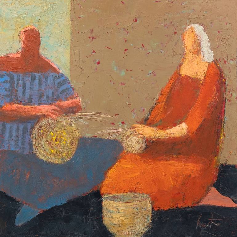 Weavers Painting by Ruth Hunter | Saatchi Art