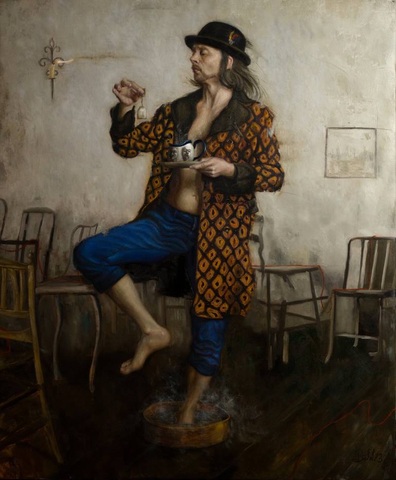 The tea of life Painting by Mike Büchel | Saatchi Art