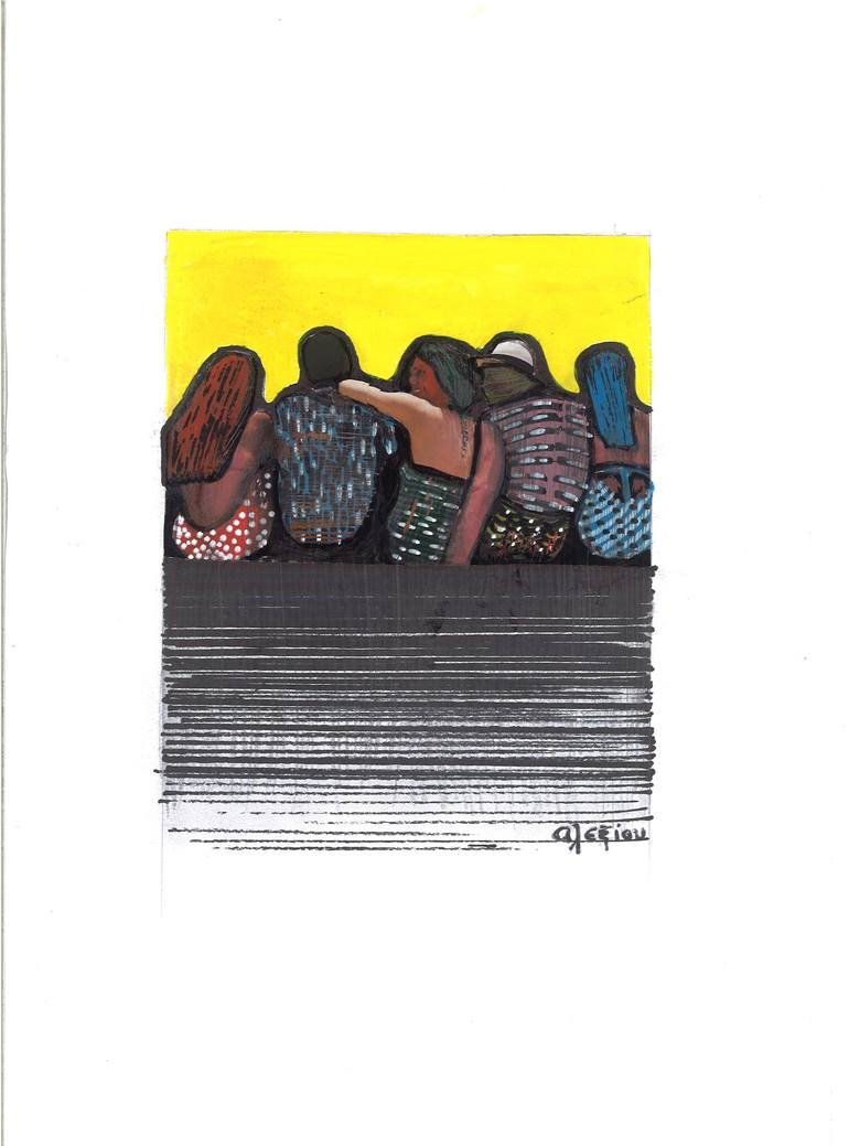 Summer in the city Painting by FOTINI ALEXIOU | Saatchi Art