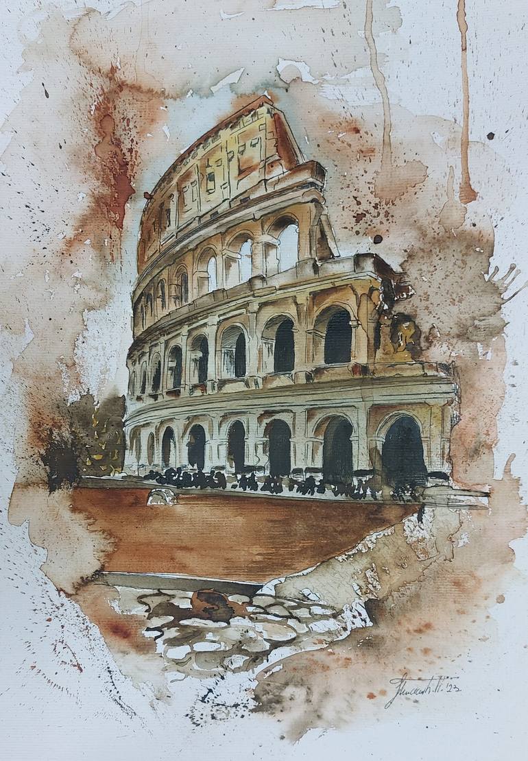 Rome Painting by Nevena Tasić | Saatchi Art