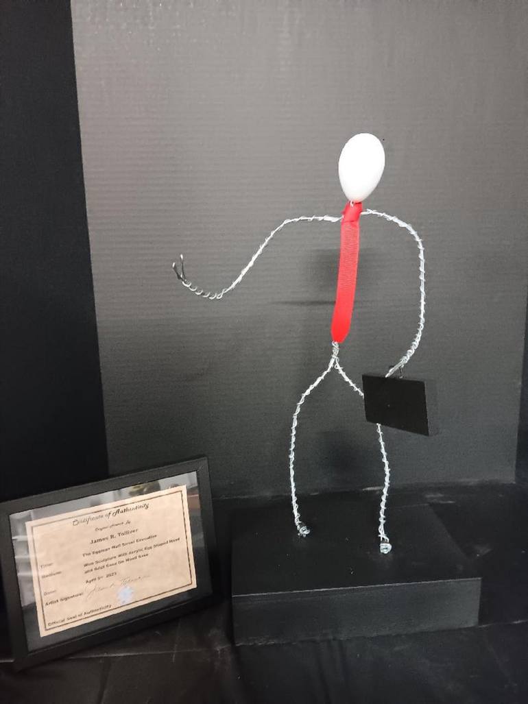 The Eggman Wall Street Executive Sculpture by James Tolliver | Saatchi Art