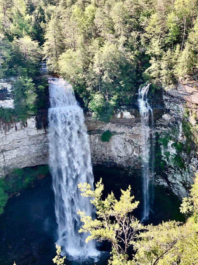 Twin Waterfalls Photography by Wayne Mason | Saatchi Art