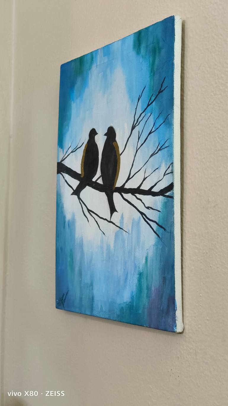 Azure Serenade Painting by Musa Noman | Saatchi Art