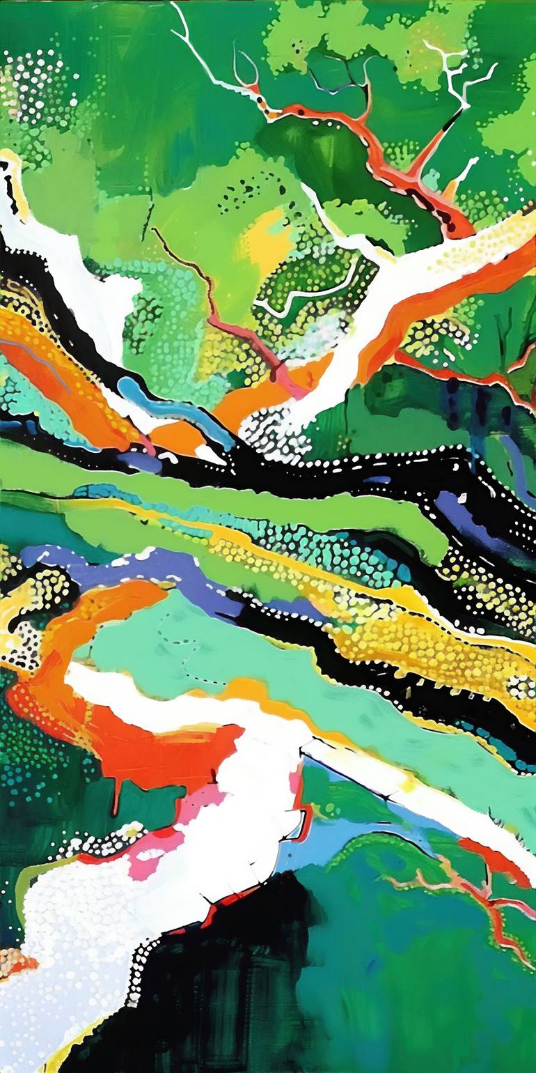 Pulse of Wild Nature #2, japan sakura painting tree Painting by ...