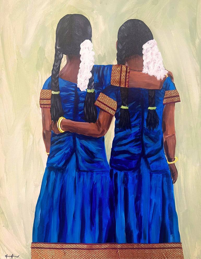 I Got Your Back Painting by Anusha Sekhar | Saatchi Art